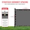 Sealtech Ultra Heavy Duty 200 GSM Privacy Fence Grey4X40 NonRecycled Polyethylene Cable Zip Ties ...